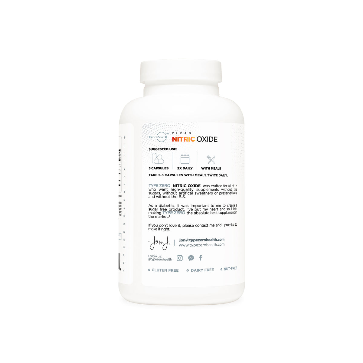 Type Zero Clean Nitric Oxide Capsules – Type Zero Health